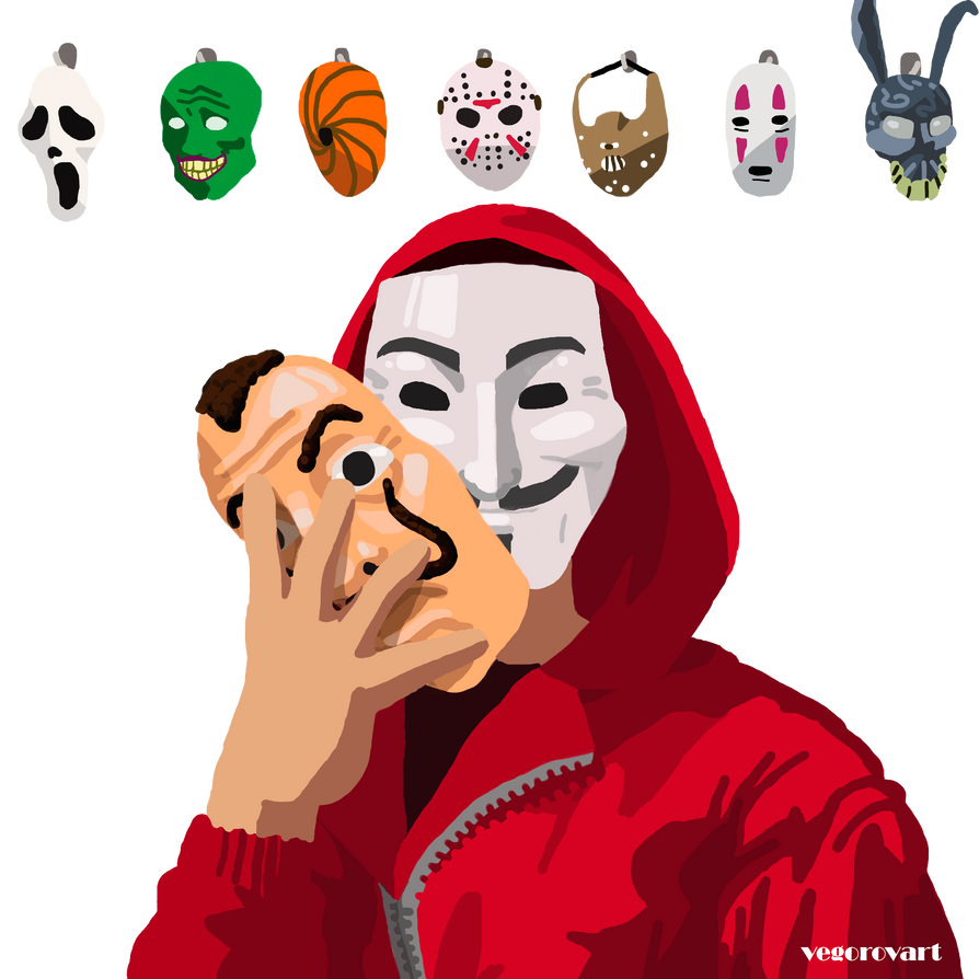 famous masks by Vegorovart on DeviantArt