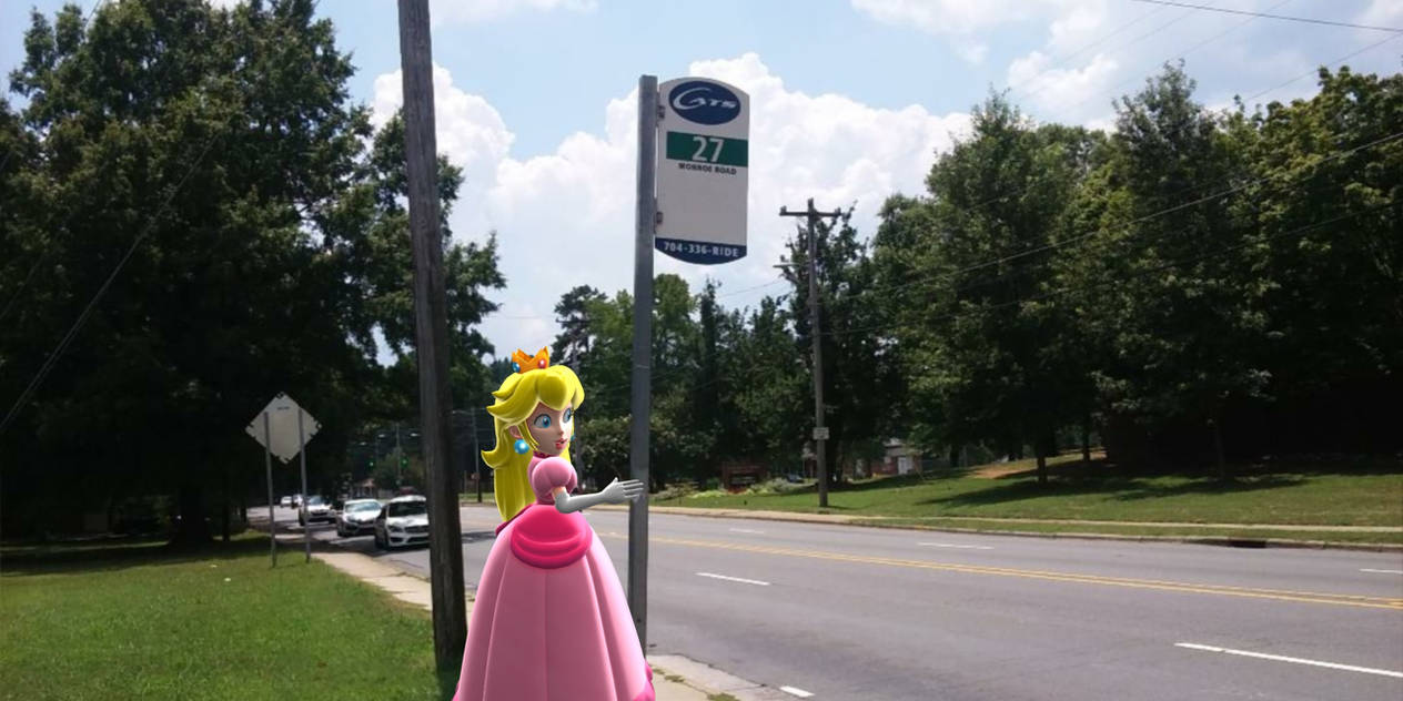 Peach waiting on the 27 bus by FennerGuy1992 on DeviantArt