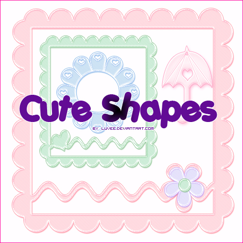 Cute Shapes Pack 3 by luvee on DeviantArt