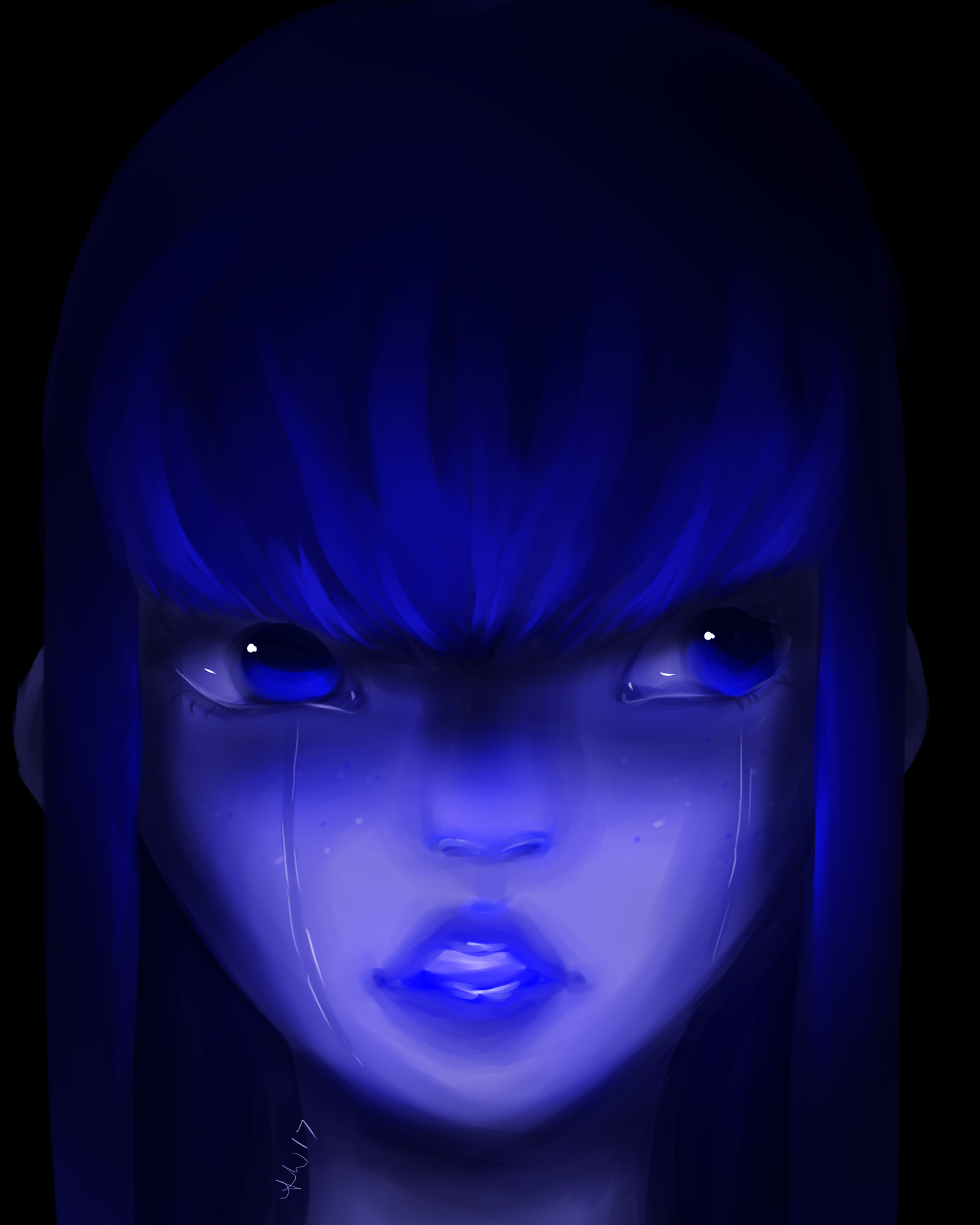 Blue Cry by 4ndoos on DeviantArt