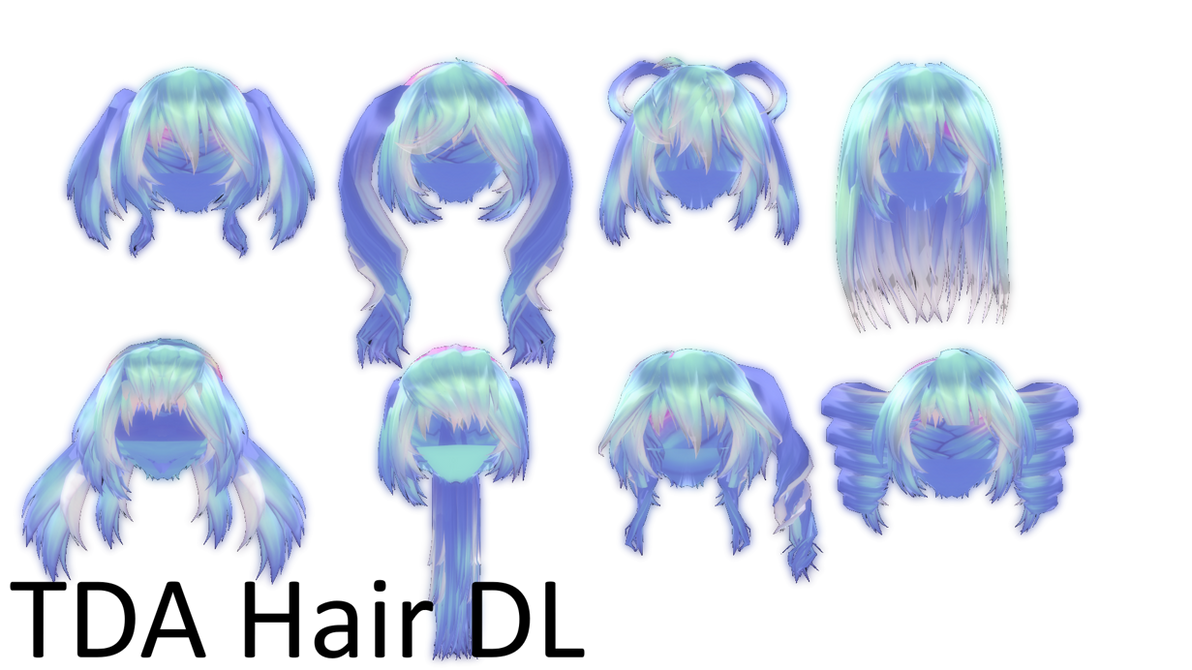 MMD TDA Hair DL #5 by mianbaga-MMD on DeviantArt