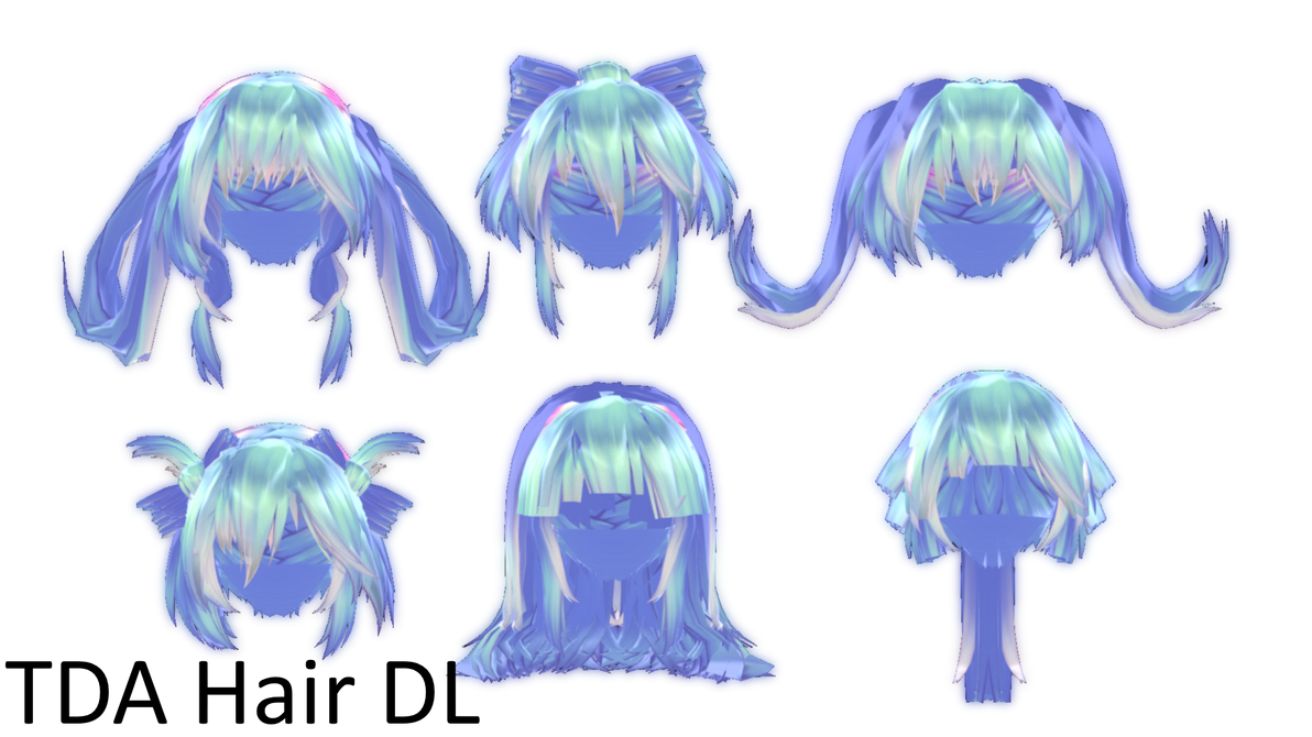 MMD TDA Hair DL #6 by mianbaga-MMD on DeviantArt