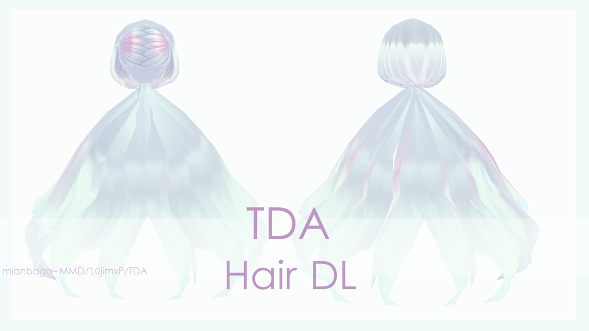 MMD TDA Back Hair DL 2# by mianbaga-MMD on DeviantArt