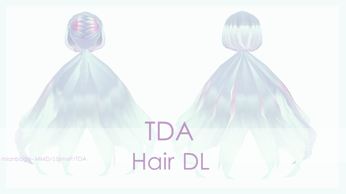 MMD TDA Back Hair DL 2# by mianbaga-MMD on DeviantArt