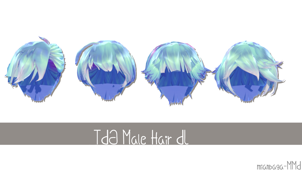 TDA Male Hair 6# DL by mianbaga-MMD on DeviantArt