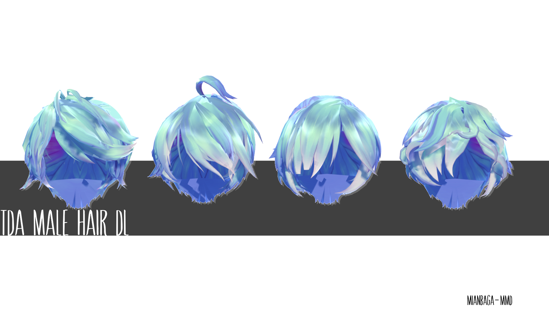 TDA Male Hair 7# DL by mianbaga-MMD on DeviantArt
