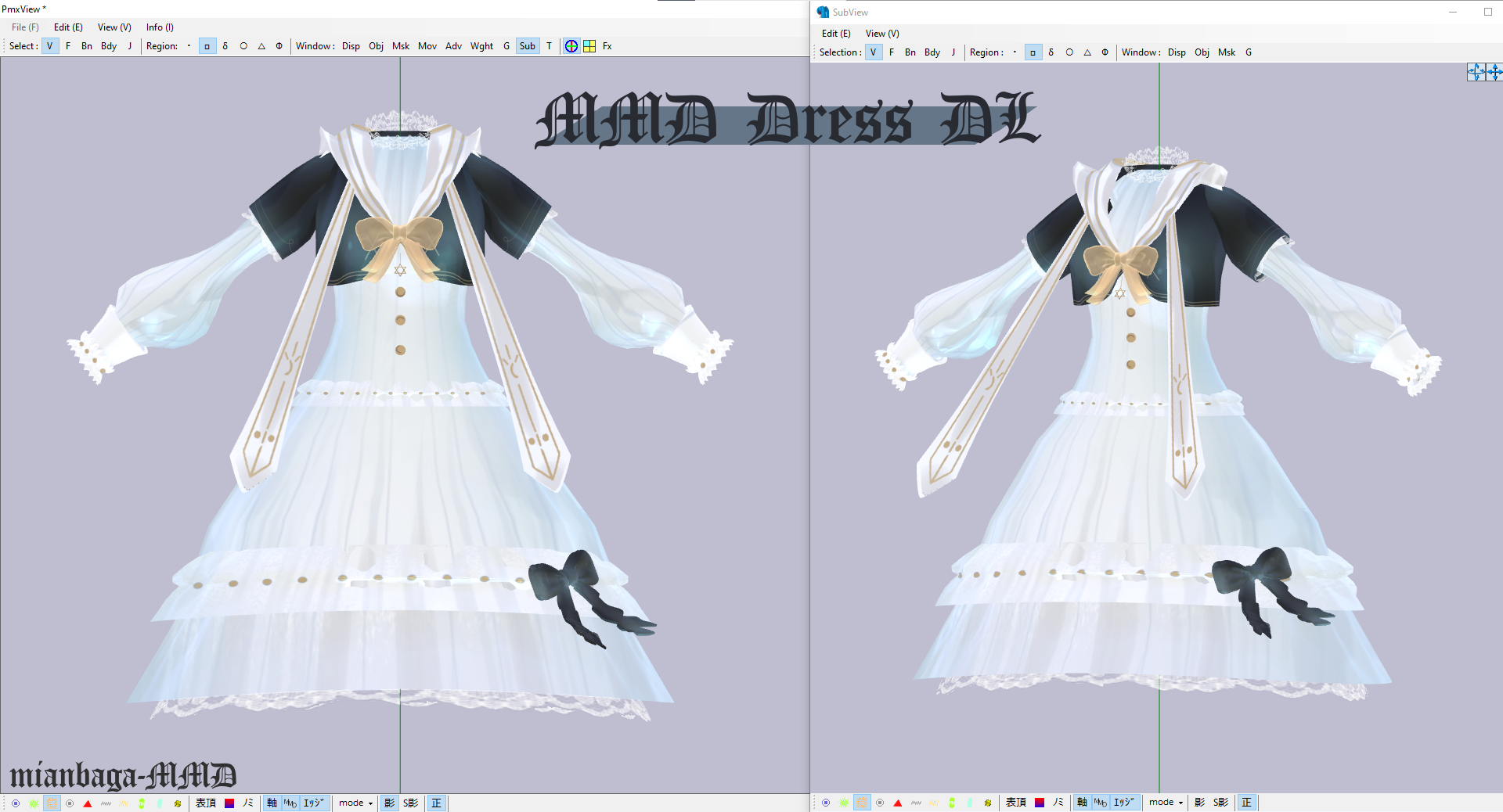 MMD Dress DL P2U by mianbaga-MMD on DeviantArt