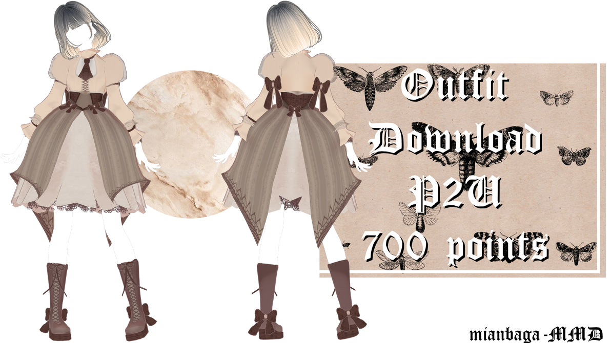 MMD Outfit DL [P2U/700] by mianbaga-MMD on DeviantArt