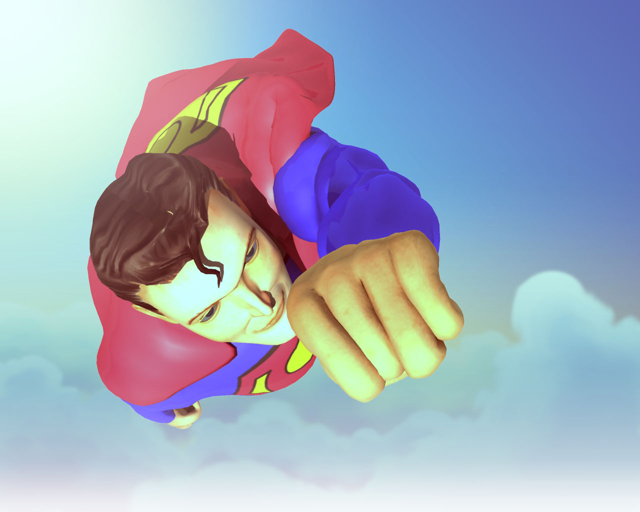 Superman up in the sky by joukool on DeviantArt