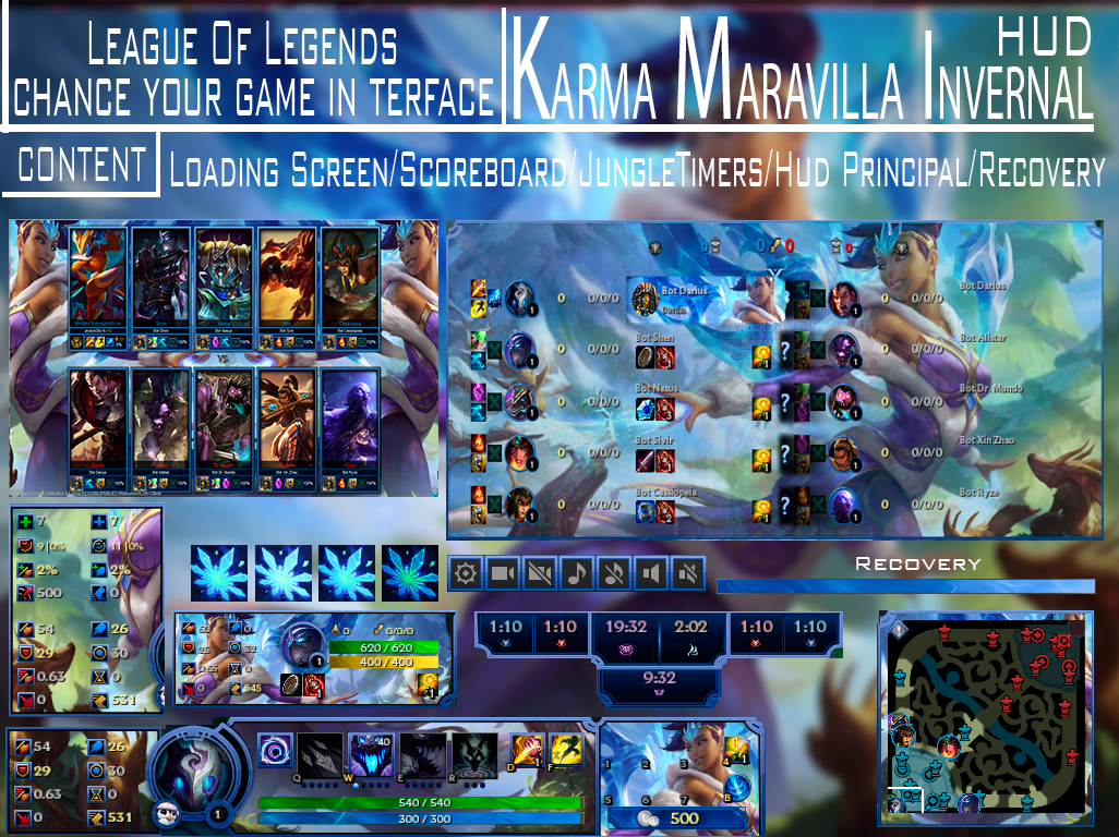 League Of Legends Hud Karma Maravilla Inver nal by JoylockDesigner on ...
