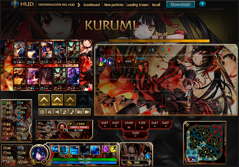 League Of Legends Hud Kurumi by JoylockDesigner on DeviantArt