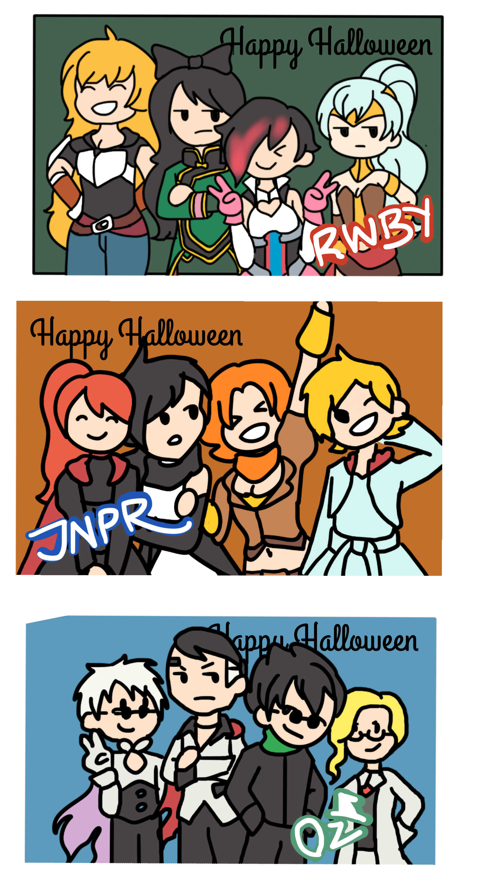 RWBY Halloween by Tassji-S on DeviantArt