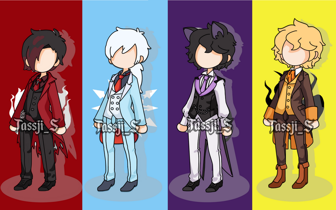 RWBY AU Chibi by Tassji-S on DeviantArt