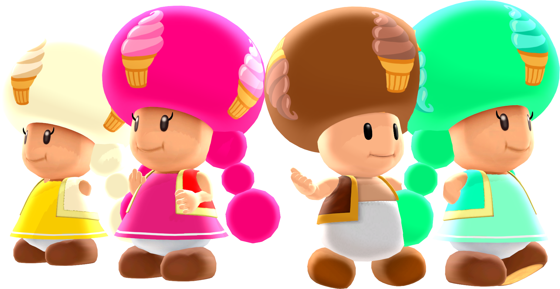 [MMD] Ice Cream Toads - DL by domasan12 on DeviantArt