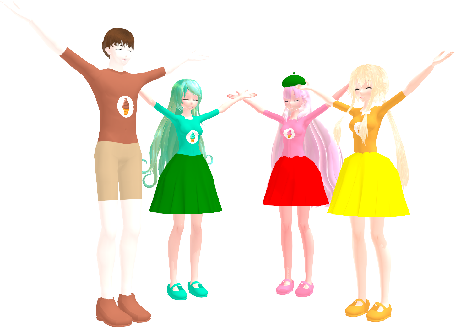 [MMD] Gelato Gang - NEW - V2 by domasan12 on DeviantArt