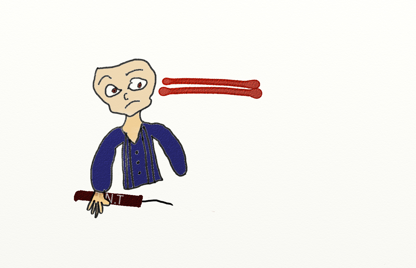 A Villain that Shoots Lasers, Carrying Explosives by Kallb on DeviantArt