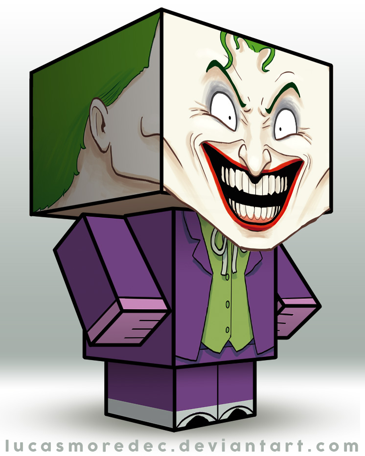 Modelo Joker Batman Cubeecraft
