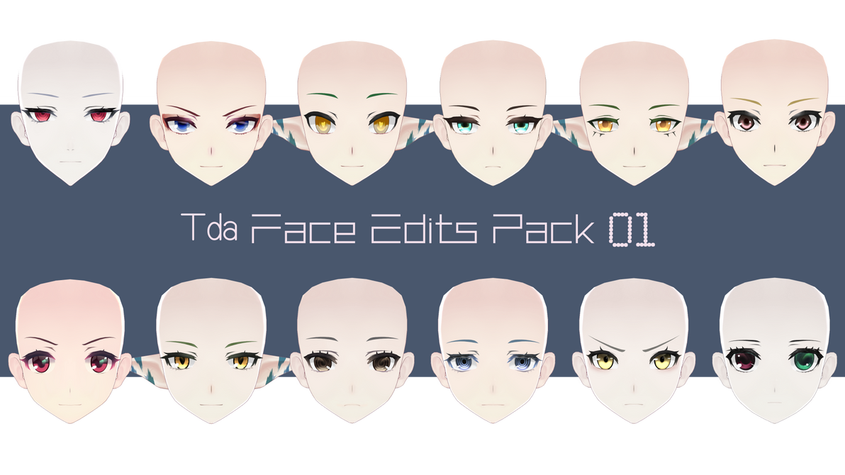 [MMD FACE DOWNLOAD] Tda Face Edits Pack 01 by Gin-04 on DeviantArt