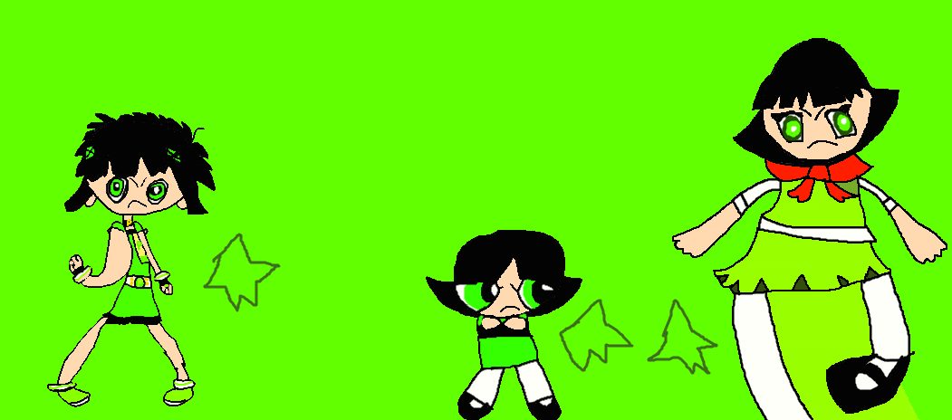 all butter cup from the ppg,ppgz,and ppgd by darkbrat18 on DeviantArt