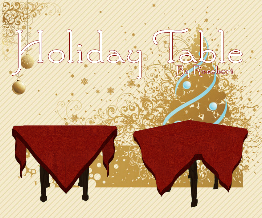 MMD - Holiday Table + DL by RoseBeri on DeviantArt