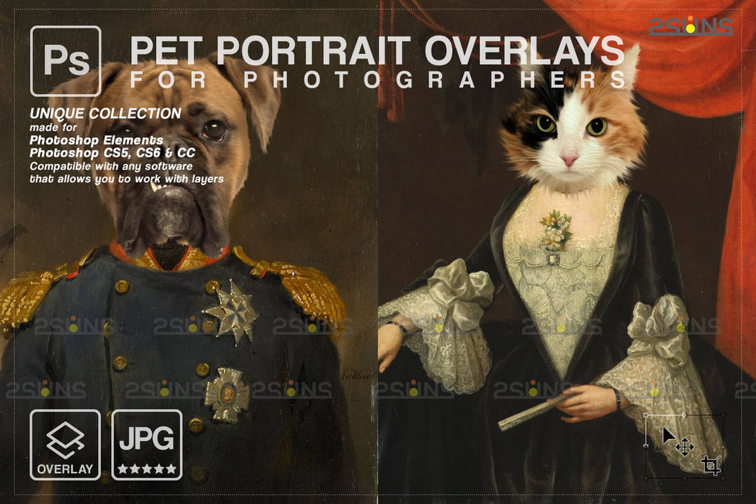Royal Pet Portrait templates Digital pet art by 2SUNS1 on DeviantArt