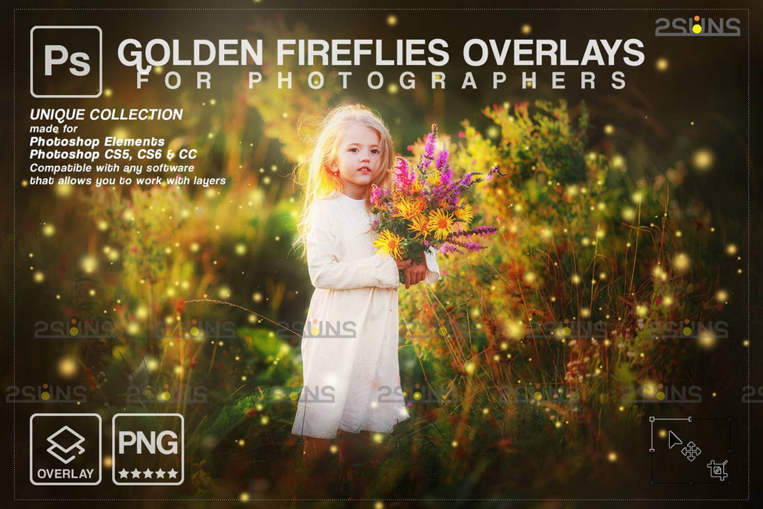 Gold Fireflies Overlays, Photoshop overlay, Bokeh by 2SUNS1 on DeviantArt
