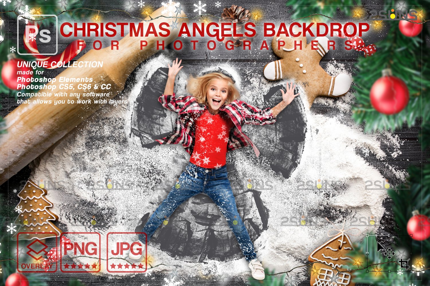 Photoshop overlays Backdrop Christmas Snow Angels by 2SUNS1 on DeviantArt