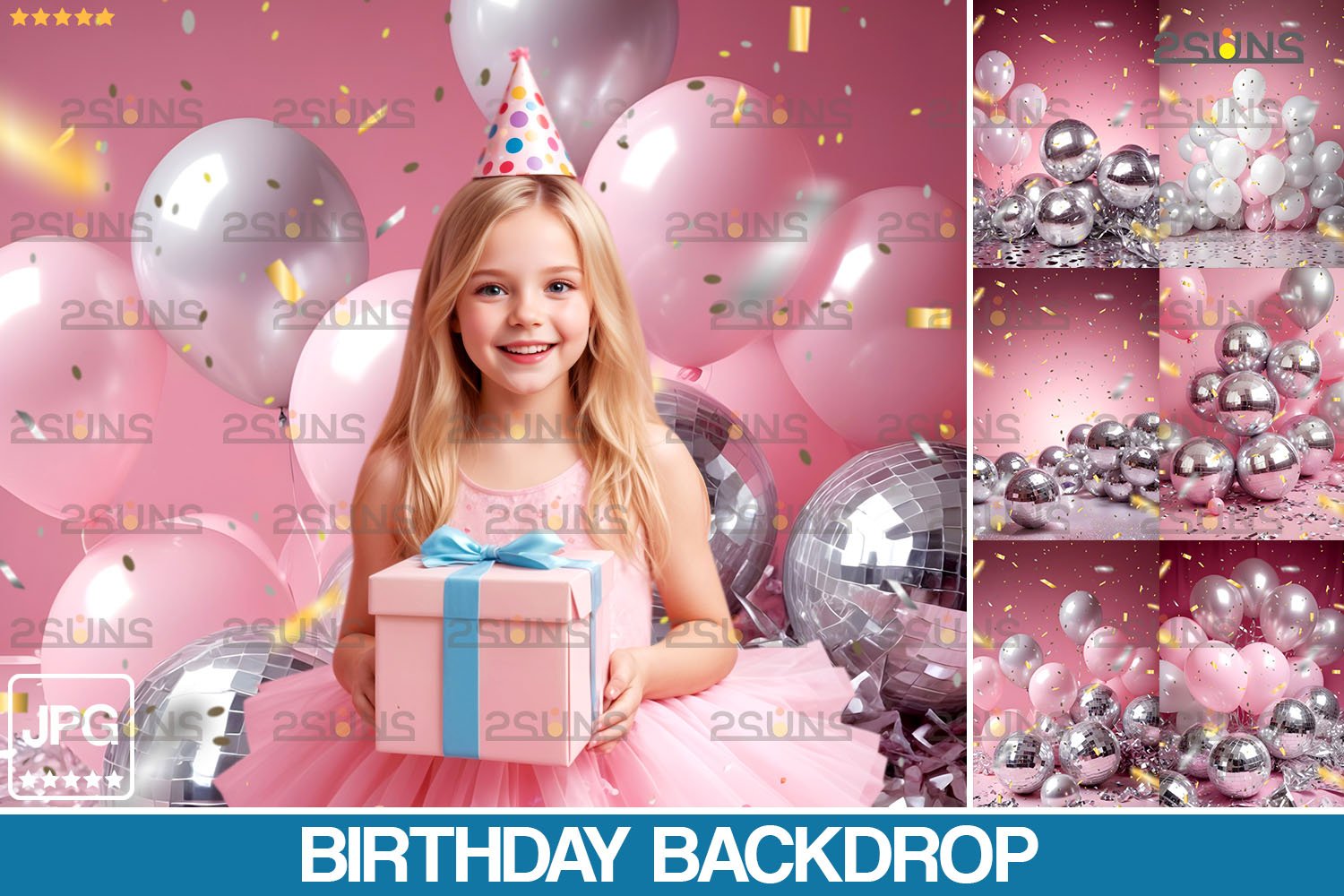 Birthday confetti studio backdrop party balloons by 2SUNS1 on DeviantArt