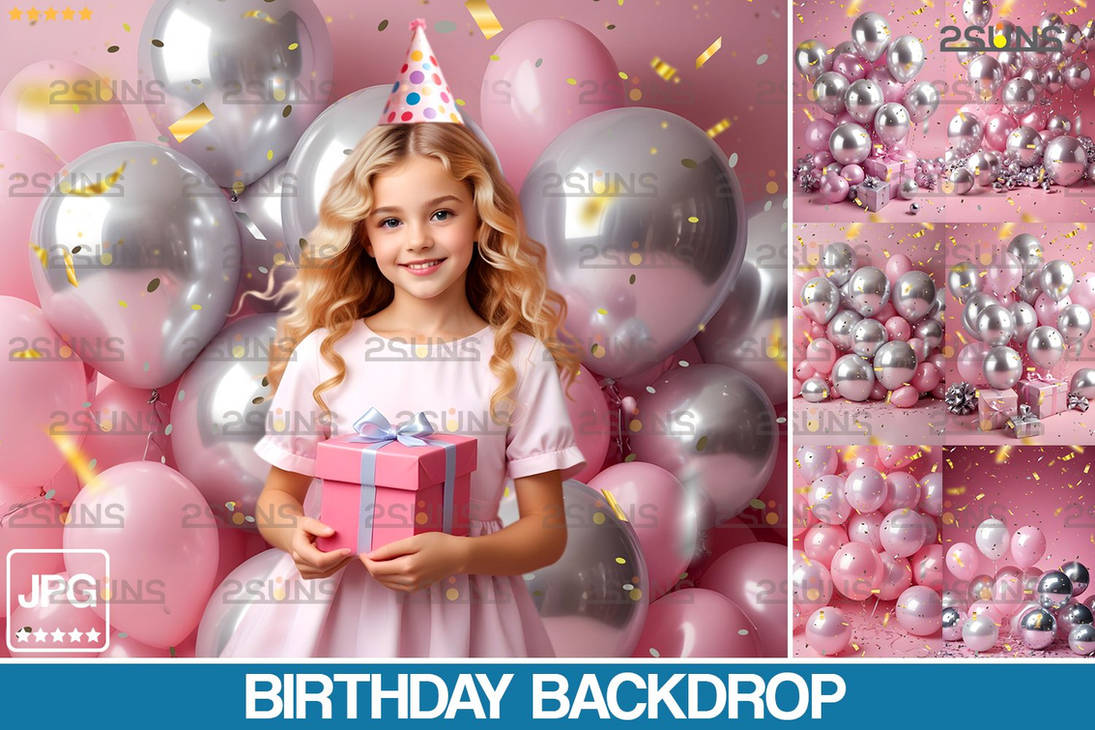 Birthday confetti studio backdrop party balloons by 2SUNS1 on DeviantArt
