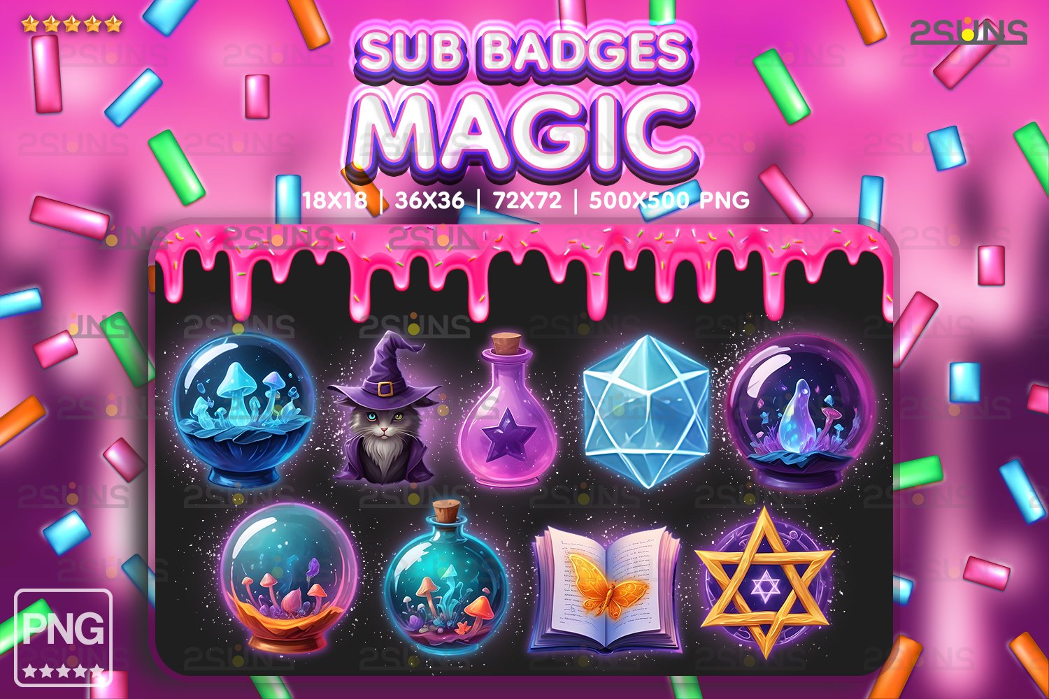 9 Magic sub badges mushroom, Goth Twitch badges by 2SUNS1 on DeviantArt
