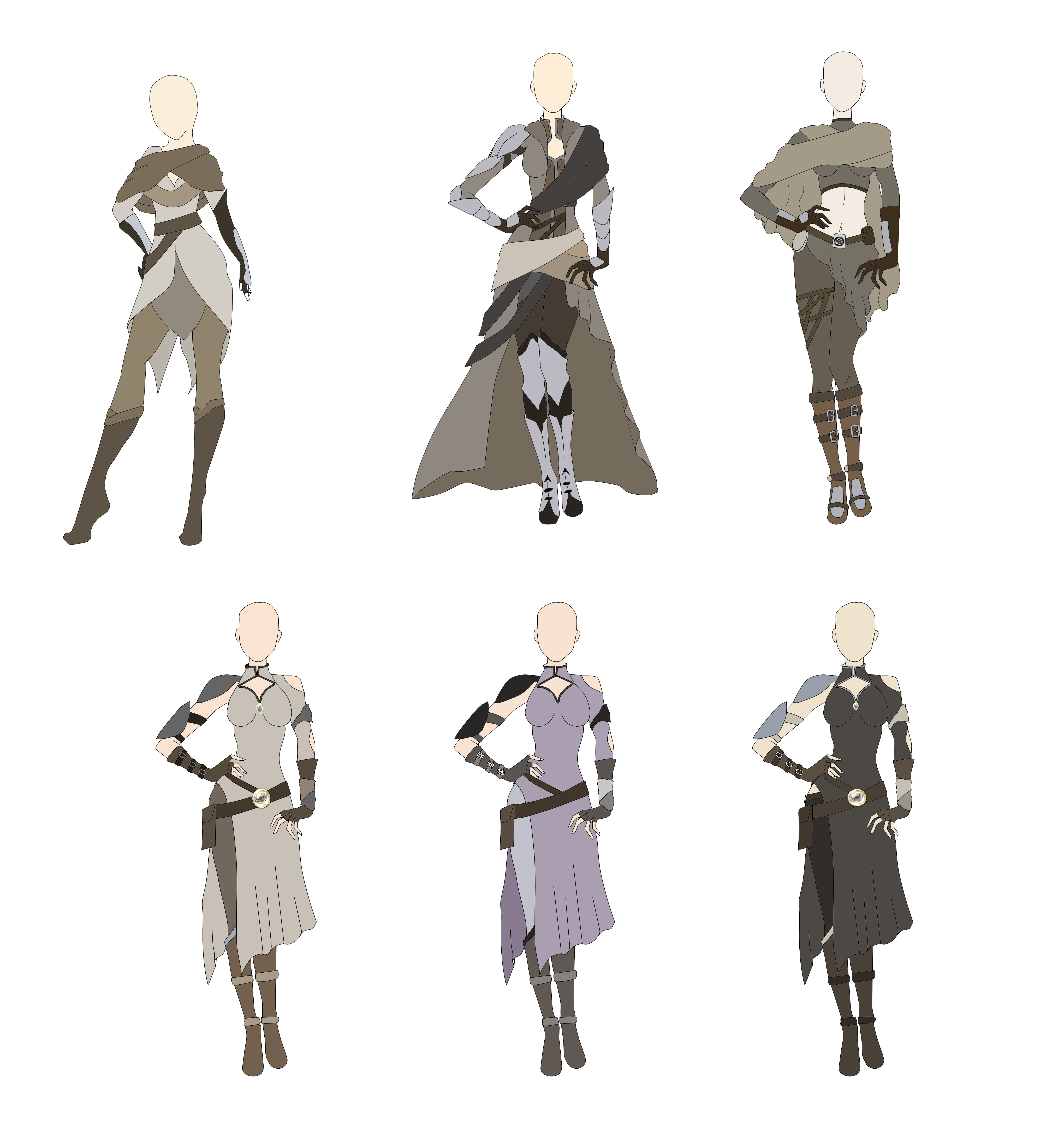 Robes And Variants by azulann on DeviantArt
