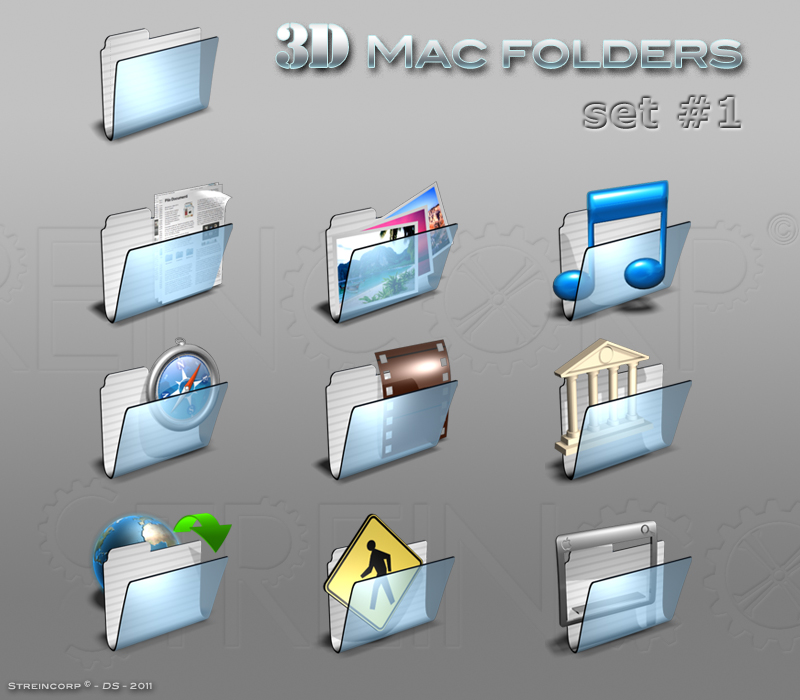 3D Mac Folders by streincorp on DeviantArt