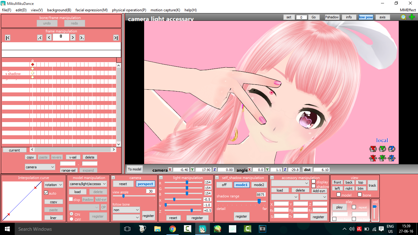 Pink and white theme for MMD by natoucha2015 on DeviantArt