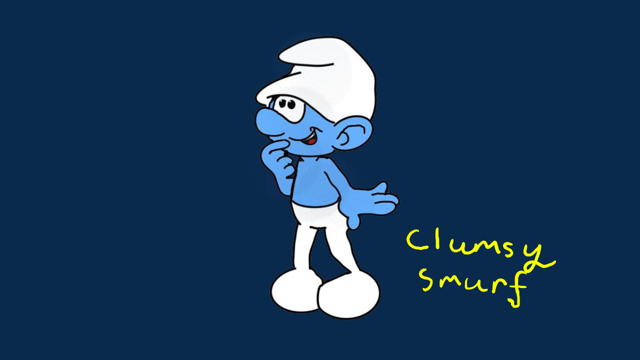My Drawing Clumsy Smurf by MiniMonster-1234 on DeviantArt