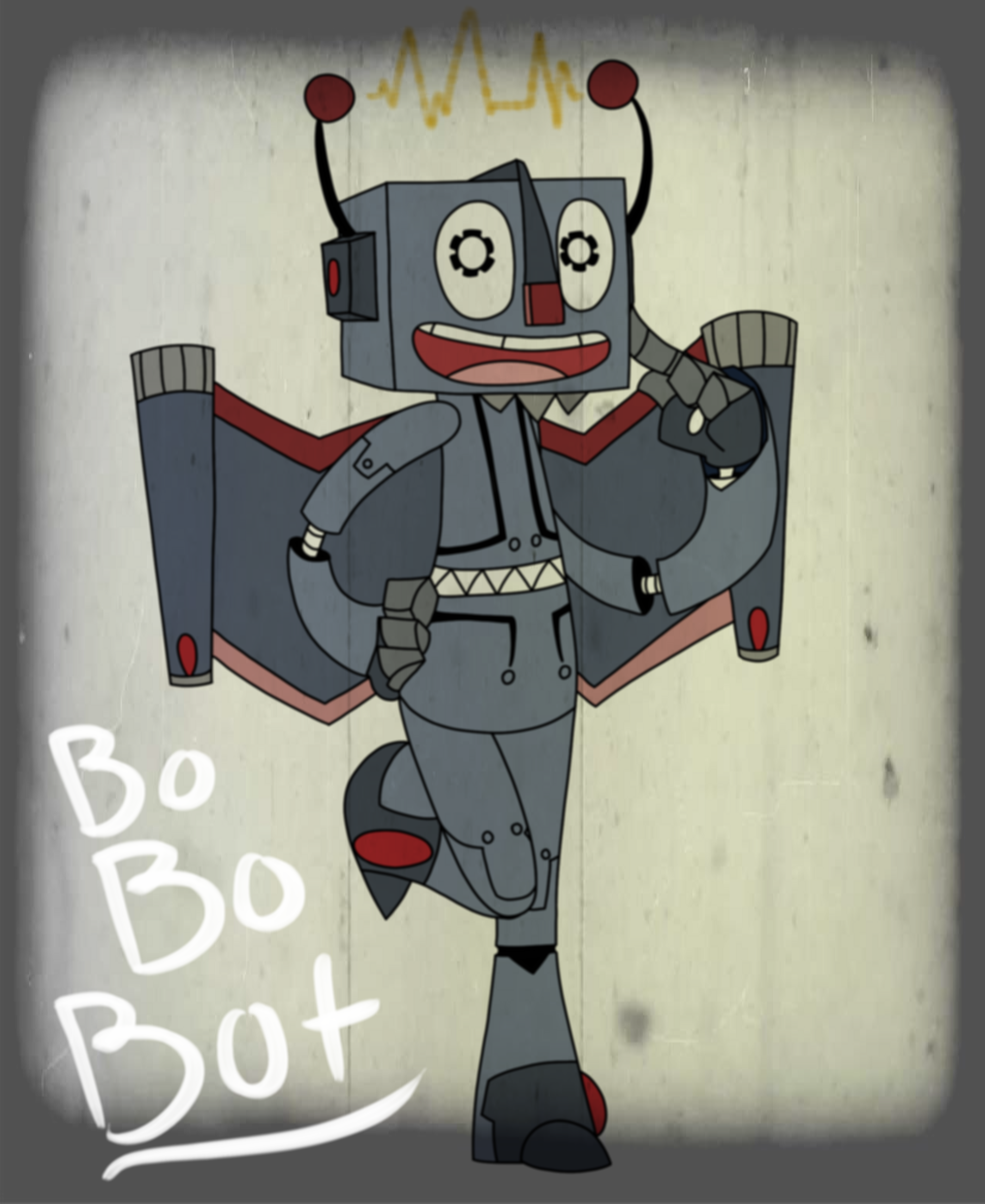 Cuphead OC - Bo-Bo-Bot by SleepyHoneyBee on DeviantArt
