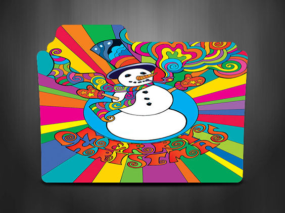 Psychodelic Christmas Snowman! by cocaaaine on DeviantArt