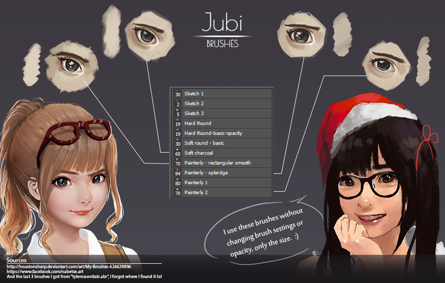 Jubi Mixed Brushes by reijubv on DeviantArt