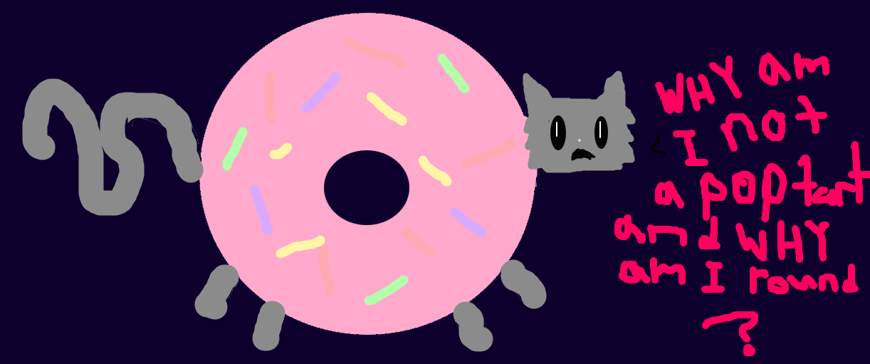 Nyan Cat is a doughnut by ArtGirl26467 on DeviantArt