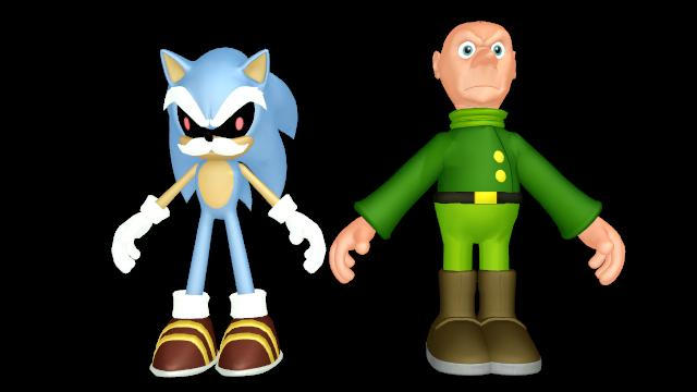 MMD Snively and Sir Charles Hedgehog (Uncle Chuck) by Hogarth-MMD on ...