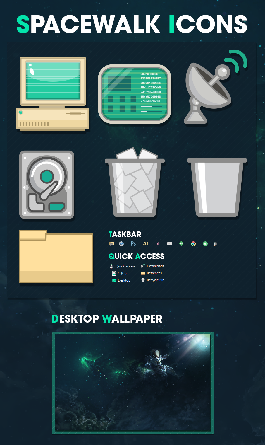 Space Walk Icon Pack by robertthomas on DeviantArt