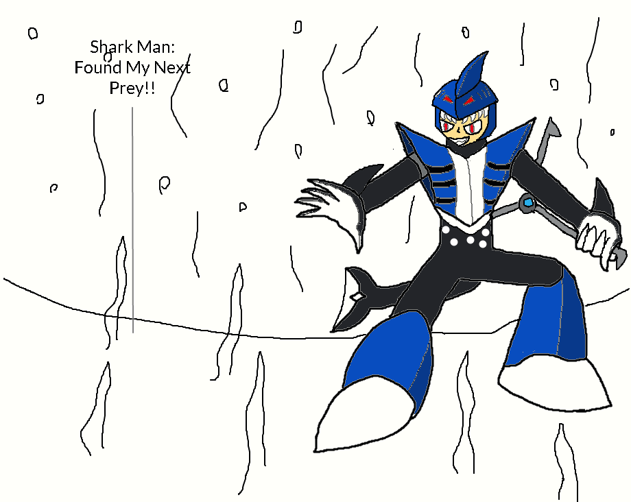 Mega Man Robot Master Idea: Shark Man by SnowmanEX711 on DeviantArt