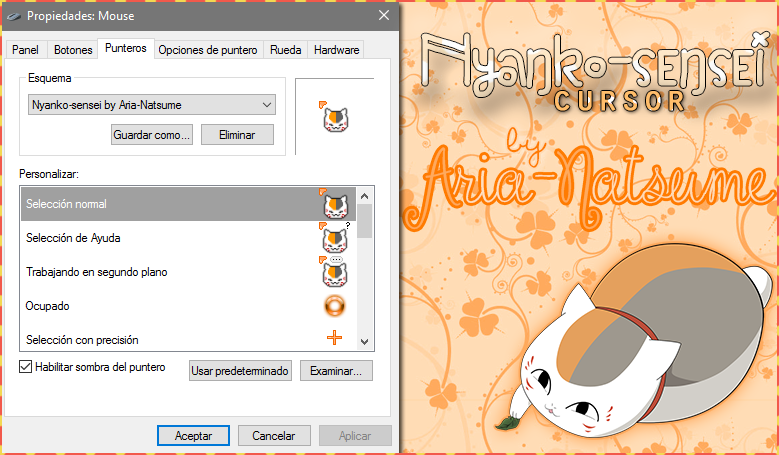 Nyanko-sensei cursor by Aria-Natsume by Aria-Natsume on DeviantArt