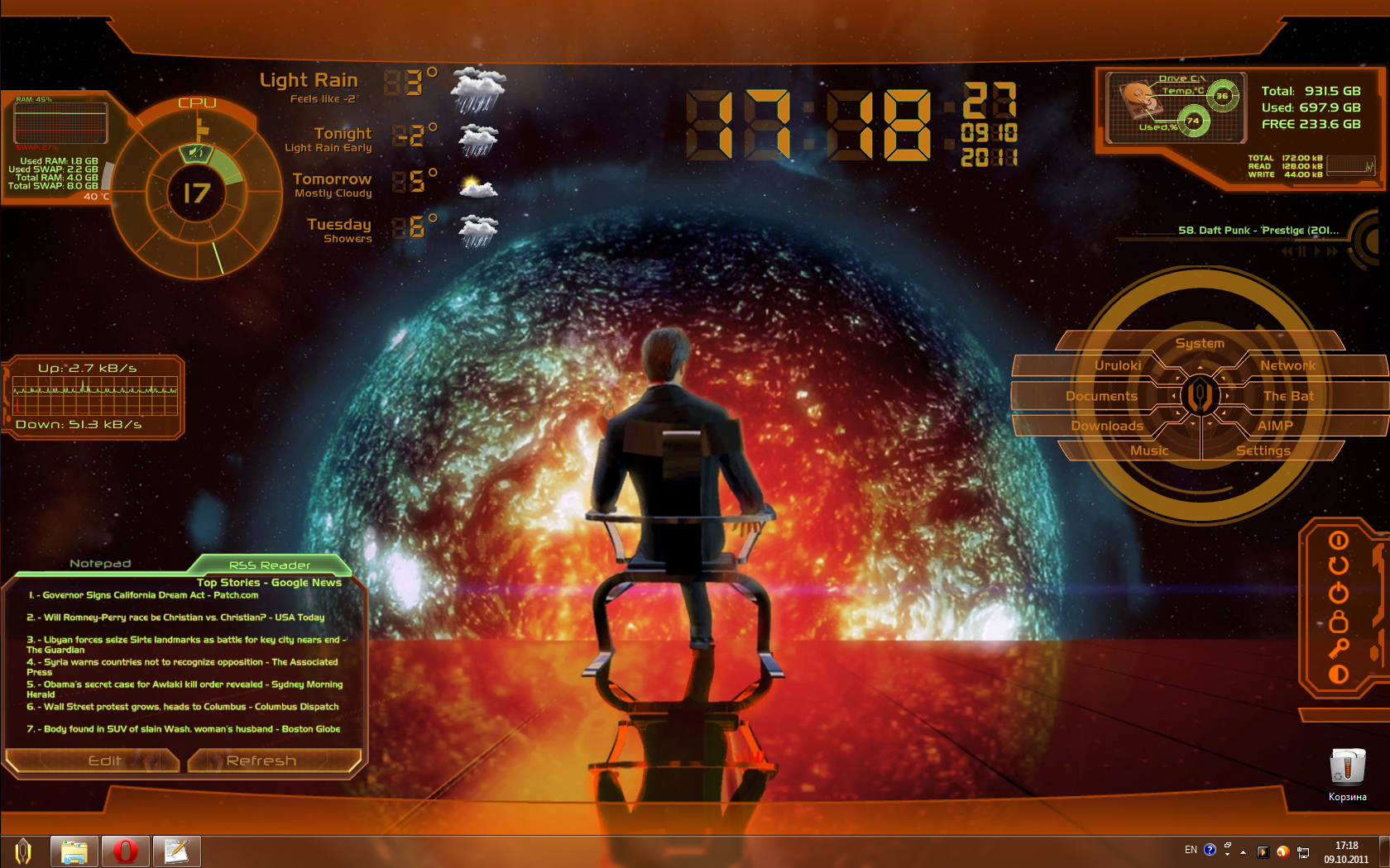 Mass Effect 2 Rainmeter Theme by UrulokiBurning on DeviantArt