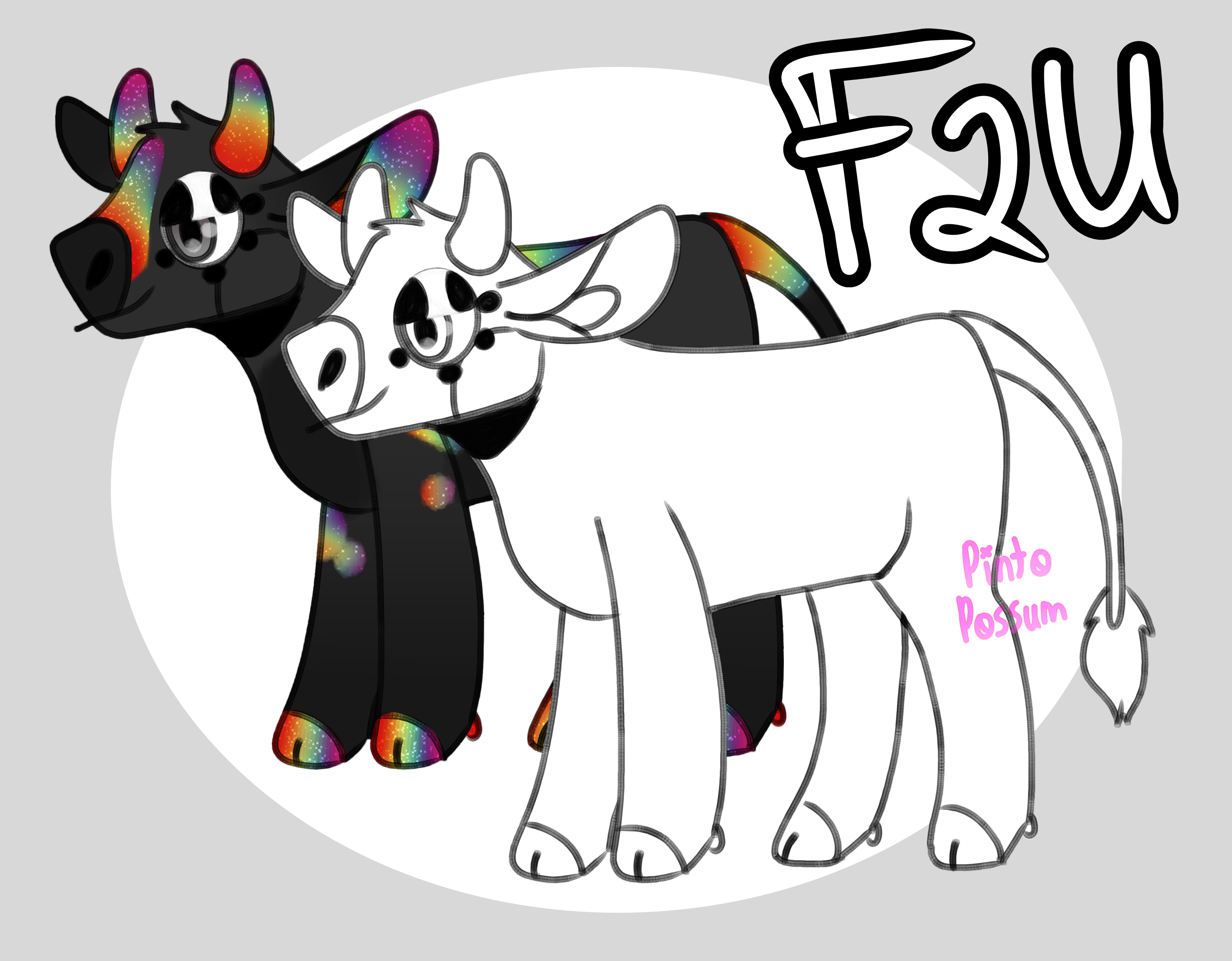 F2u Cow Base by PINTOPOSSUM on DeviantArt