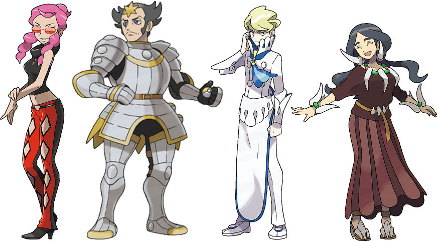 Pokemon Quest Kalos Elite Four By Willdinomaster55 On Deviantart