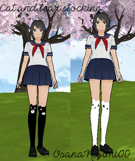 Yandere Simulator - Cat and Bear stocking by OsanaNajimi00 on DeviantArt
