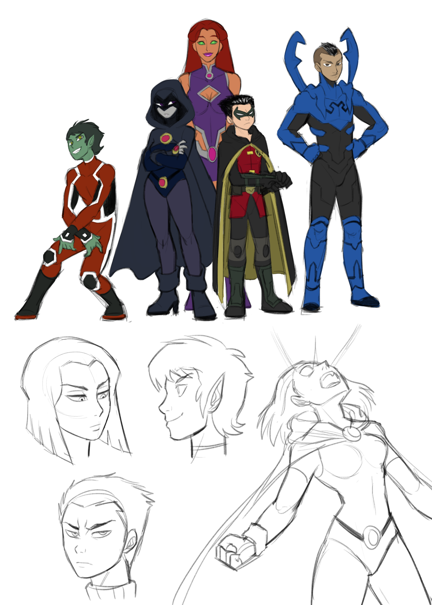 JL vs TT doodles by AllforCartoons on DeviantArt