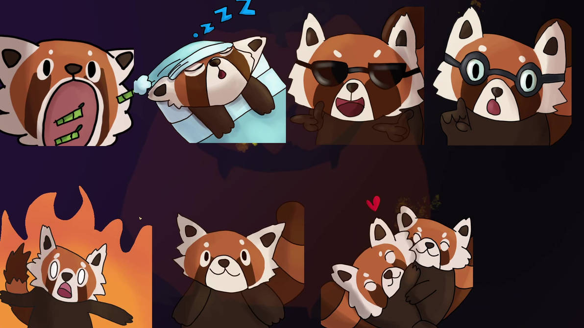 More Red Panda Emotes! by FodienArt on DeviantArt