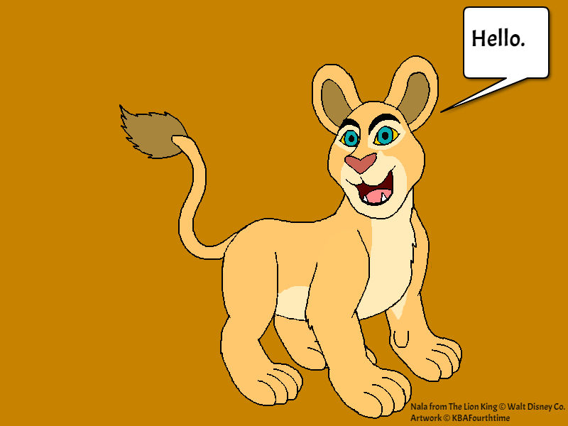 Young Nala Greets You by KBAFourthtime on DeviantArt