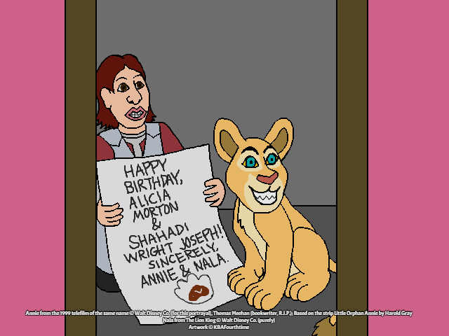 Annie and Young Nala's Birthday Wish by KBAFourthtime on DeviantArt